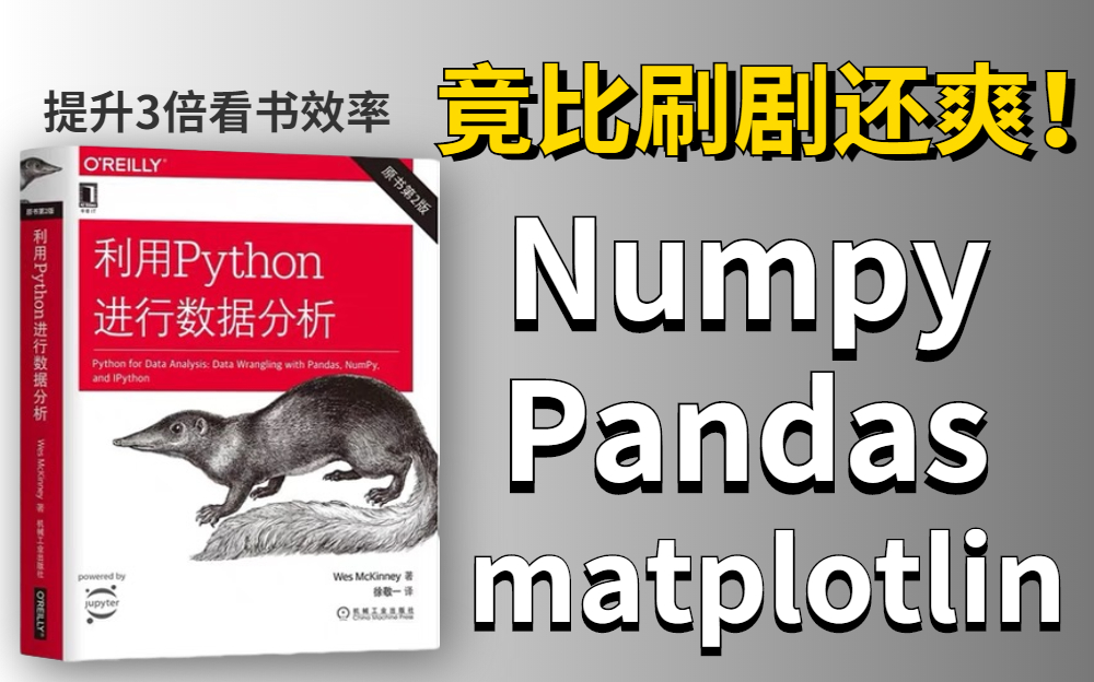 吹爆!学习【数据分析】竟比刷剧还爽!大佬带你从入门到成神!—pandas...