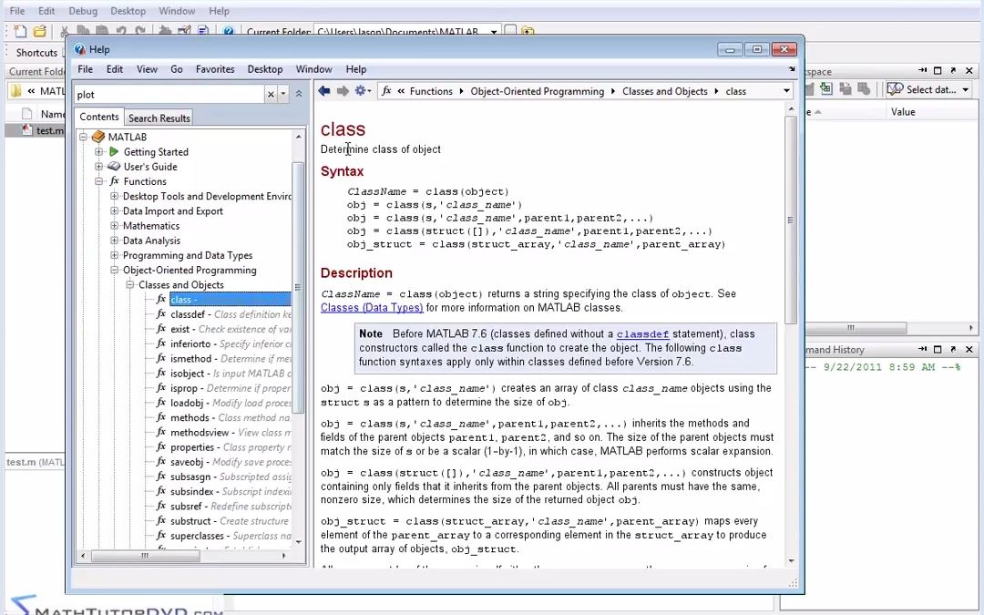 Matlab Online Tutorial - 04 - Using the Help Menus