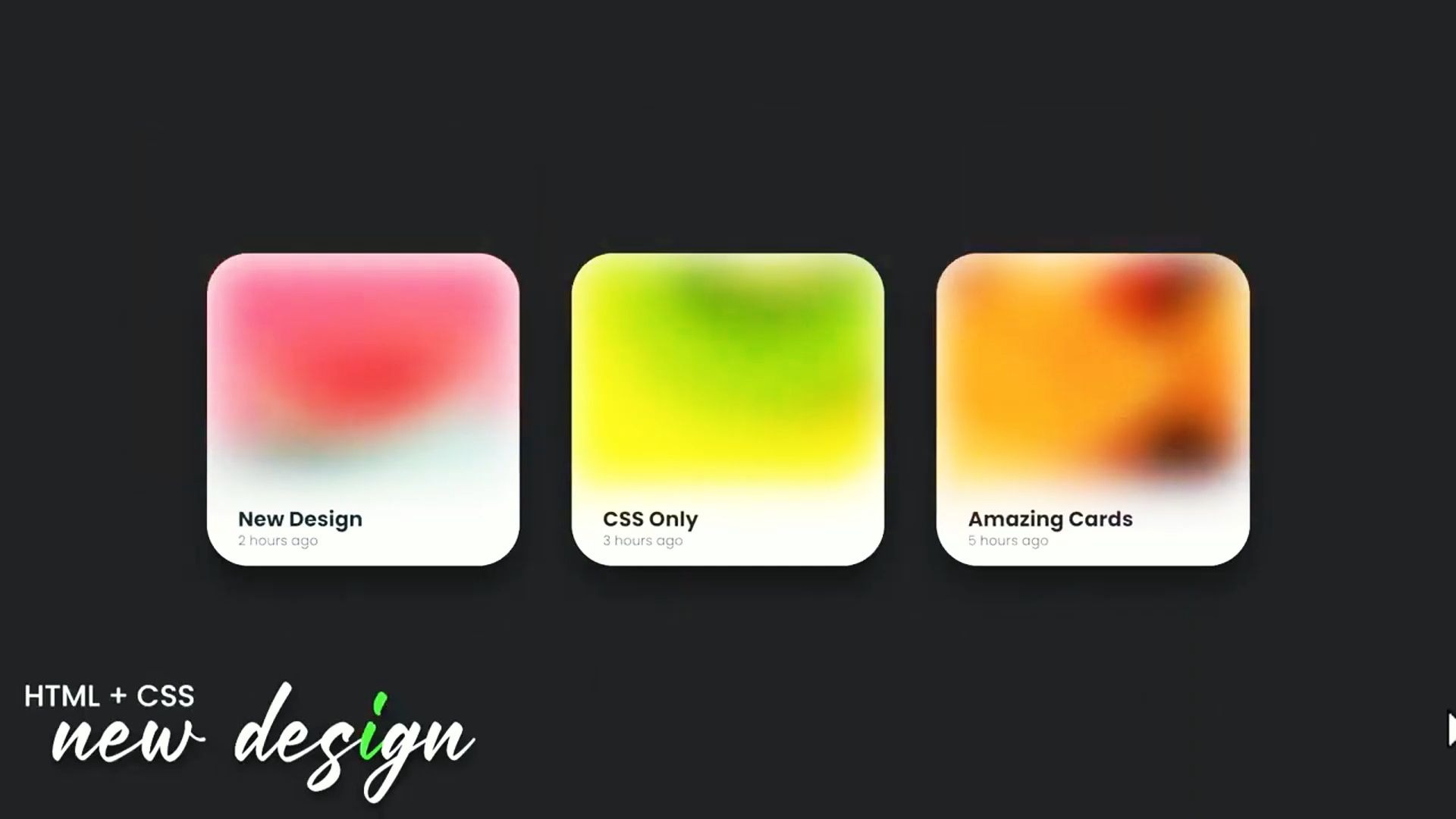 CSS 弯曲外部卡片 UI 设计带悬停效果