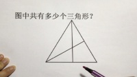 小学数学思维题:数一数,一共有多少个三角形?要眼观六路哦