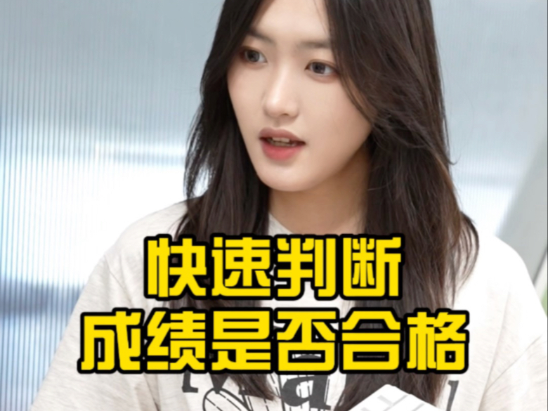 想判断成绩是否合格?一个函数就能搞定!