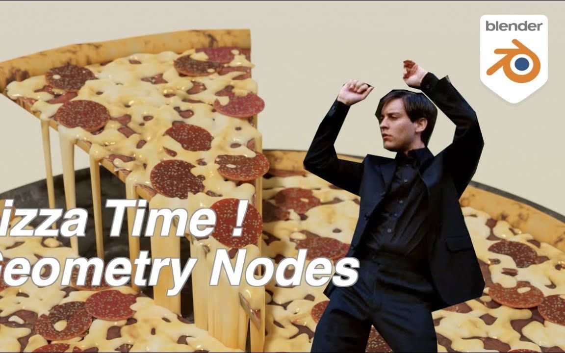 ߍ� 比萨 练习 Pizza / Blender 教程 / 几何节点 / Geometry Node