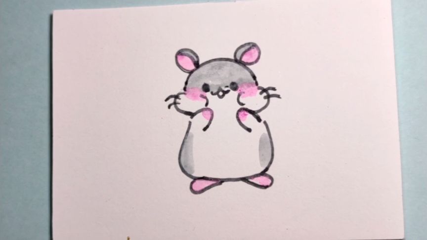 教你快速画出一只可爱的小仓鼠