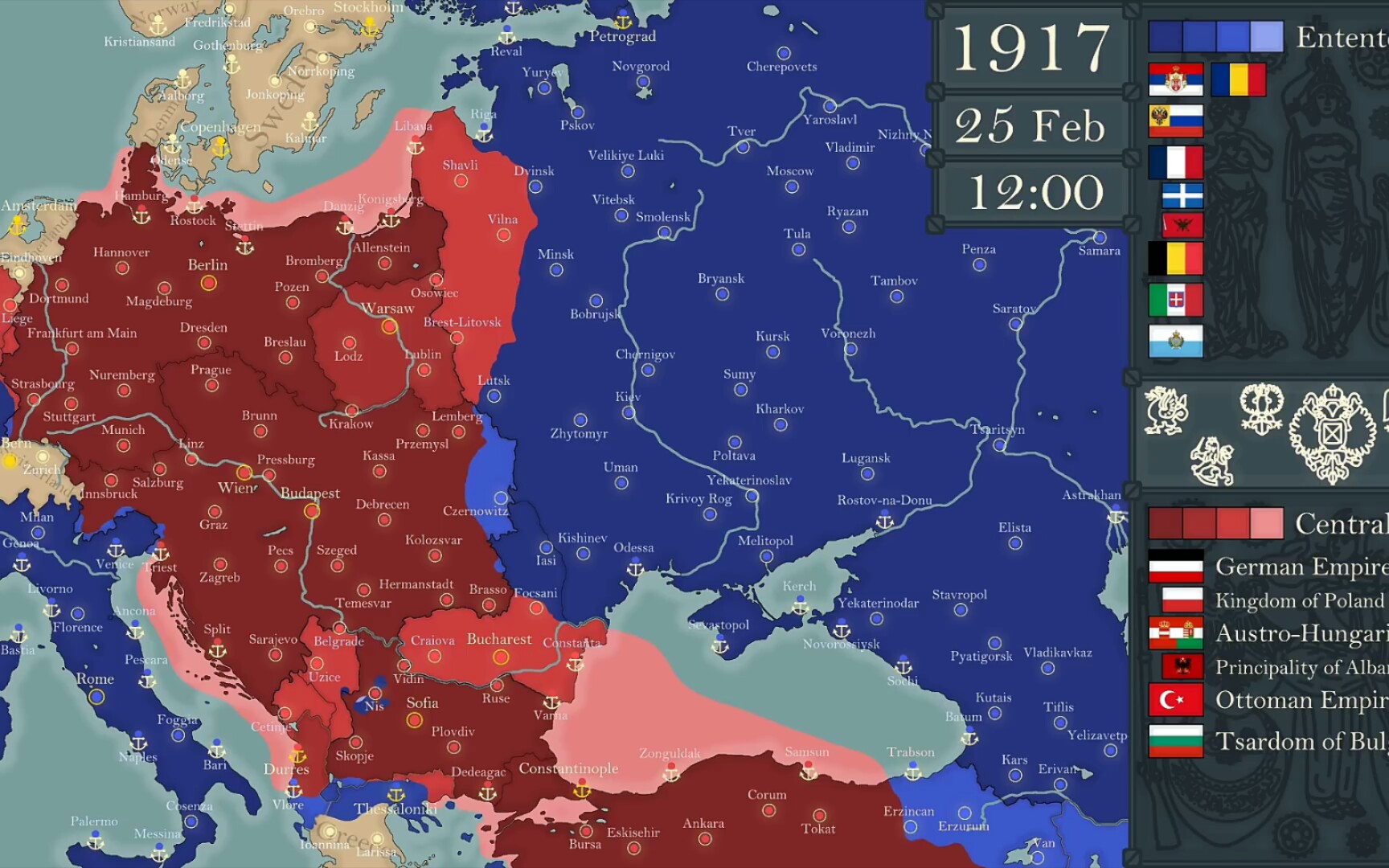 第一次世界大战东线 战线变化