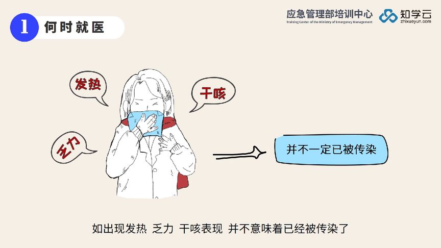 国家应急部新型冠状病毒肺炎宣传:如果感染新型冠状病毒如果就医