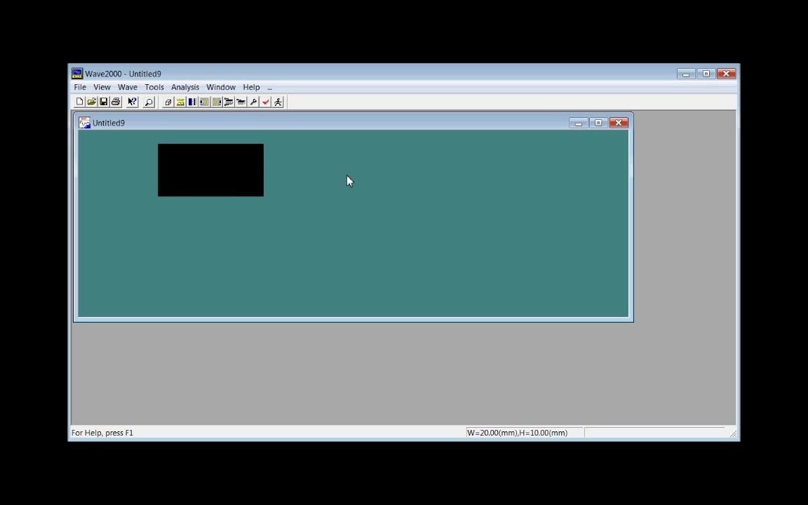 超声波仿真软件 Wave2000 Plus 的基本操作