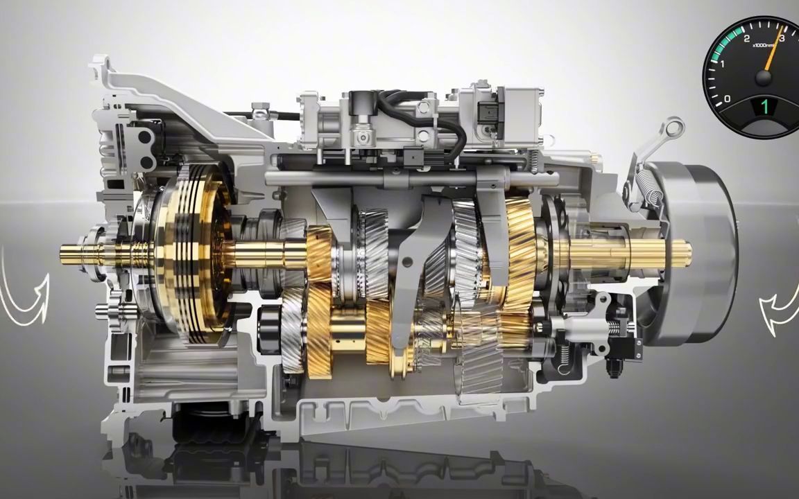 双离合自动变速器是如何工作的?三维动画展示,一个视频看明白