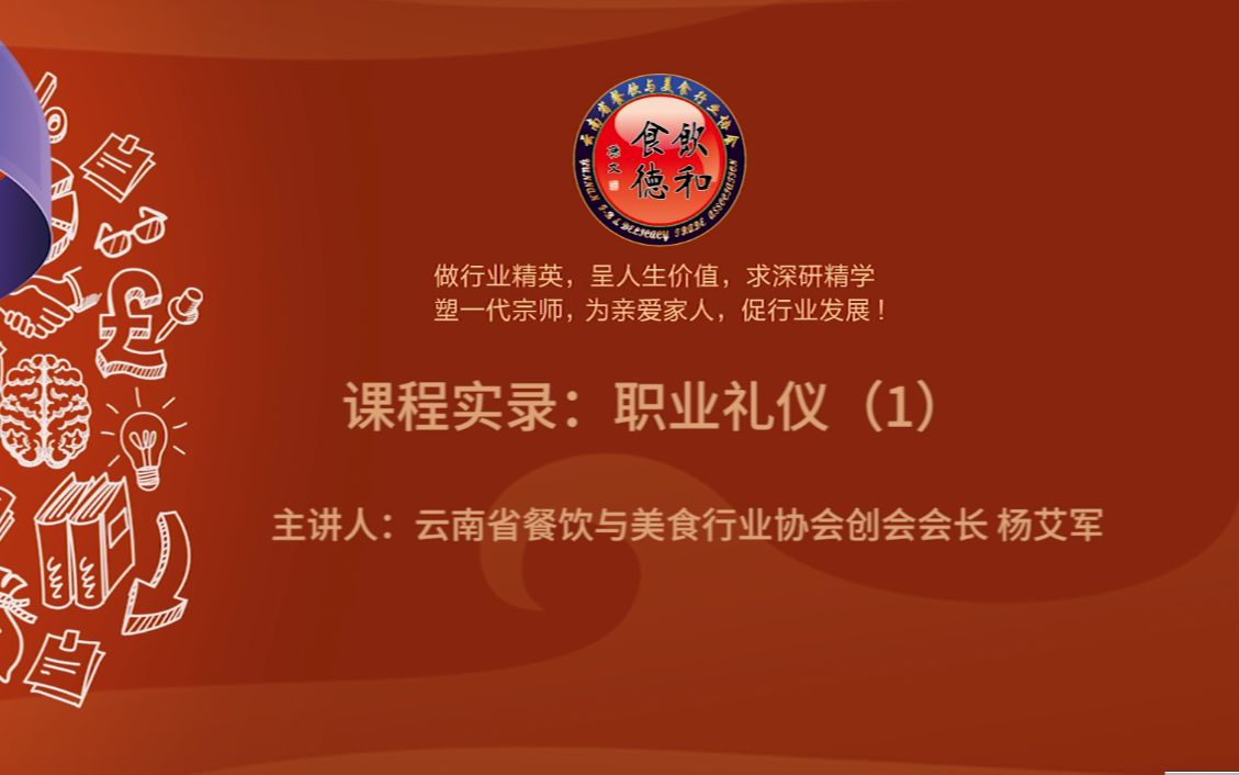 职业礼仪 1 ——杨艾军