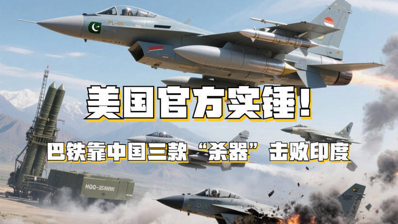 美国承认中国武器强大,重点提及3款武器,助巴基斯坦击败印度
