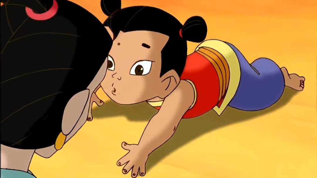 《哪吒不愿穿妈妈绣的兜兜》哪吒传奇高清修复