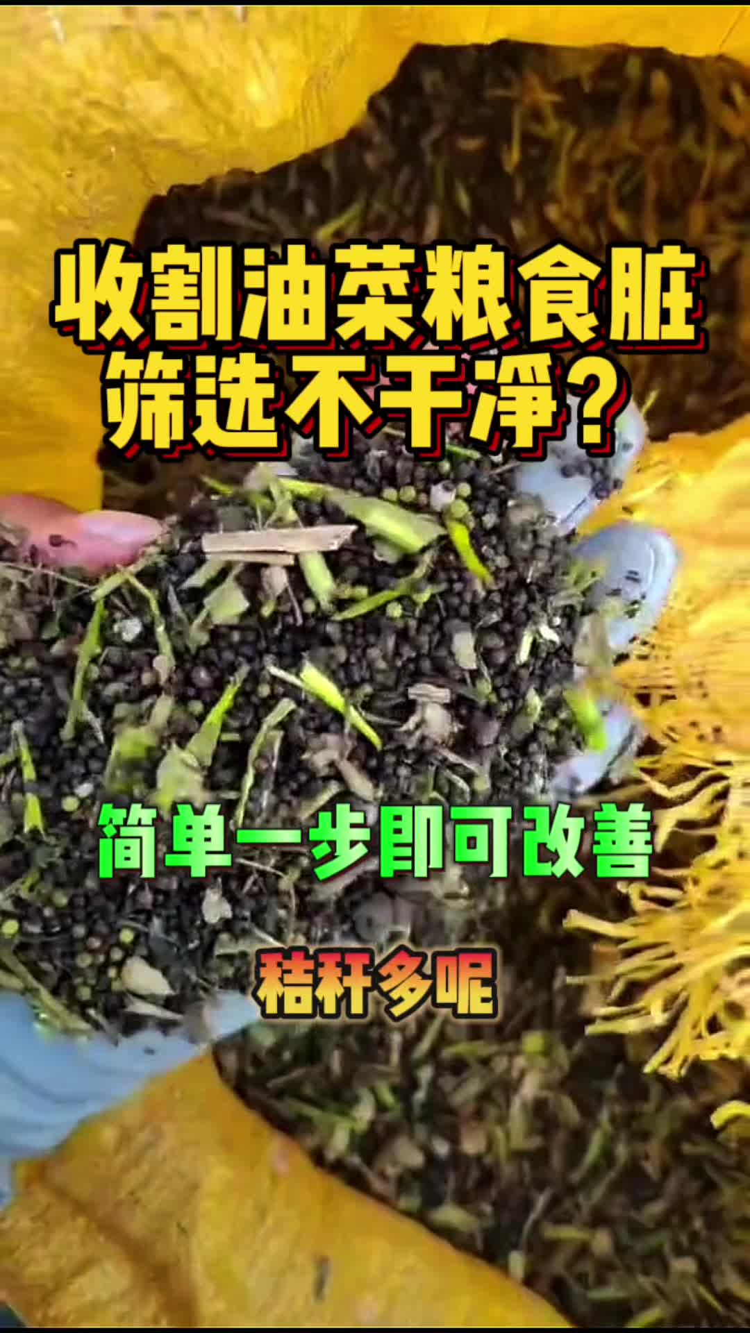 收割油菜不干净?简单一步即可改善 #跨区收割记录 #沃得农机 #跨区...
