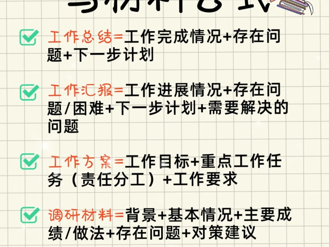 体制内写材料离不开的万能公式