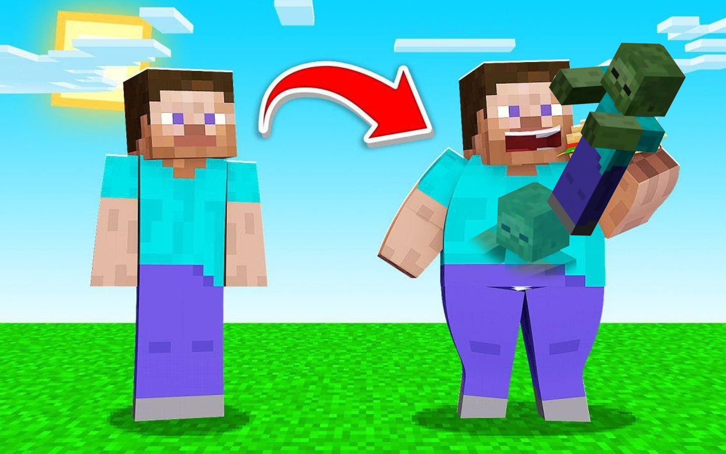 我的世界:把整个怪物吞进肚子里的模组!末影人急的在肚子里乱窜!