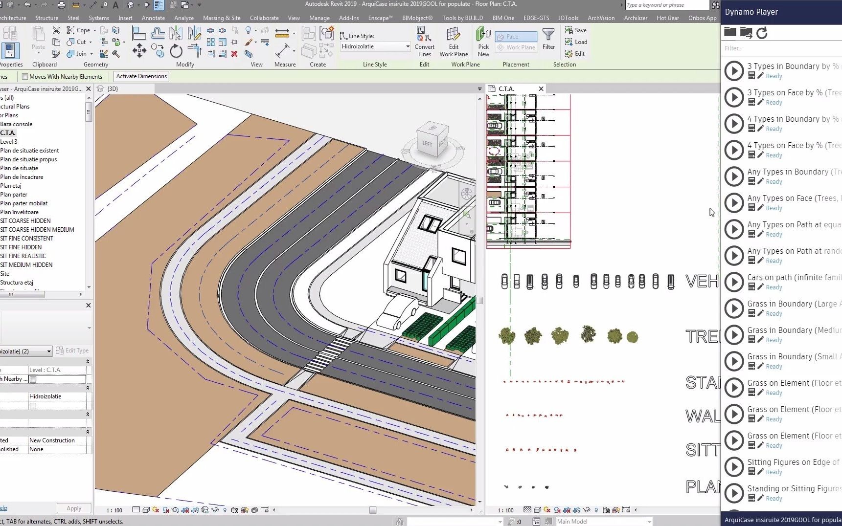 Revit-Dynamo自动放置植被
