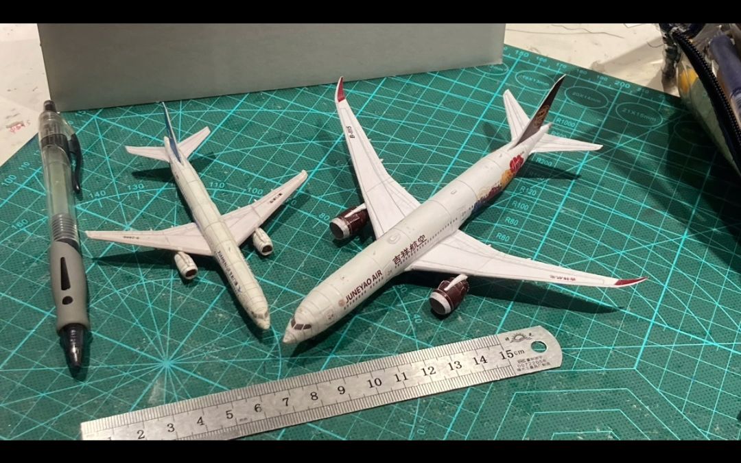 吉祥航空B787-9纸模型制作
