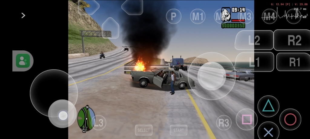 用pS 2手机版运行gta圣安地列斯