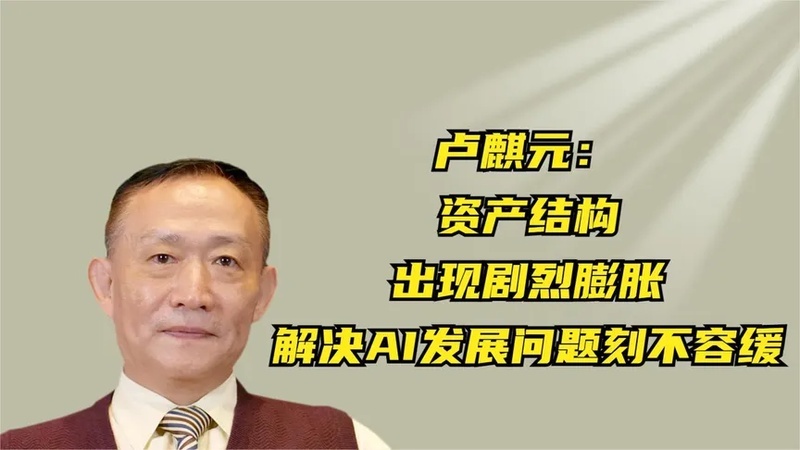 卢麒元:资产结构出现剧烈膨胀,解决AI发展问题刻不容缓