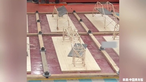 中学生桥梁模型,扛重抗震实力超惊艳