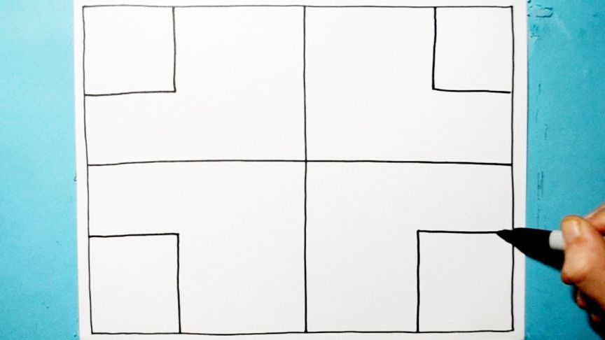 画一幅神秘的线条画,这种3D感错落有致!