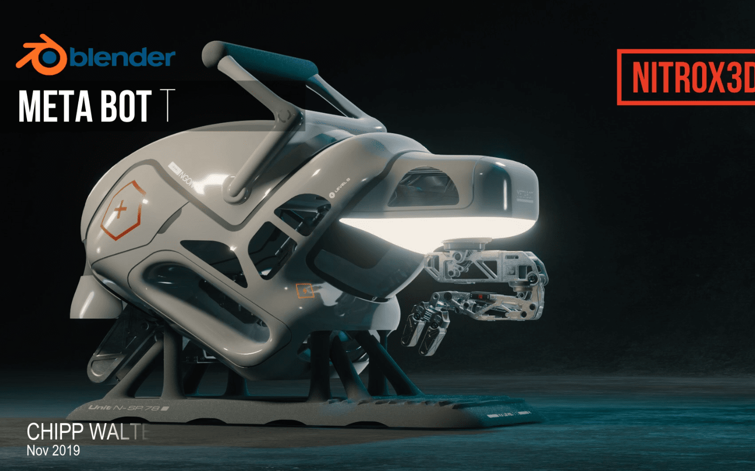 ...字幕」blendermarket - Blender非破坏性建模技术(NITROX3D工作流程)