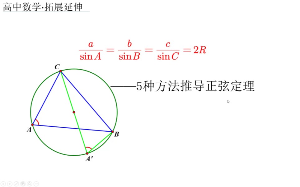 正弦定理的证明