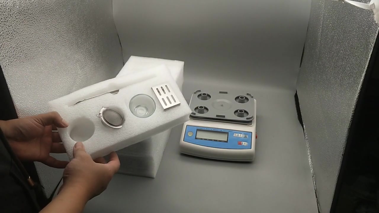 通用款塑料金属密度计橡胶比重仪称重精度百分一0.01g密度仪组装视频