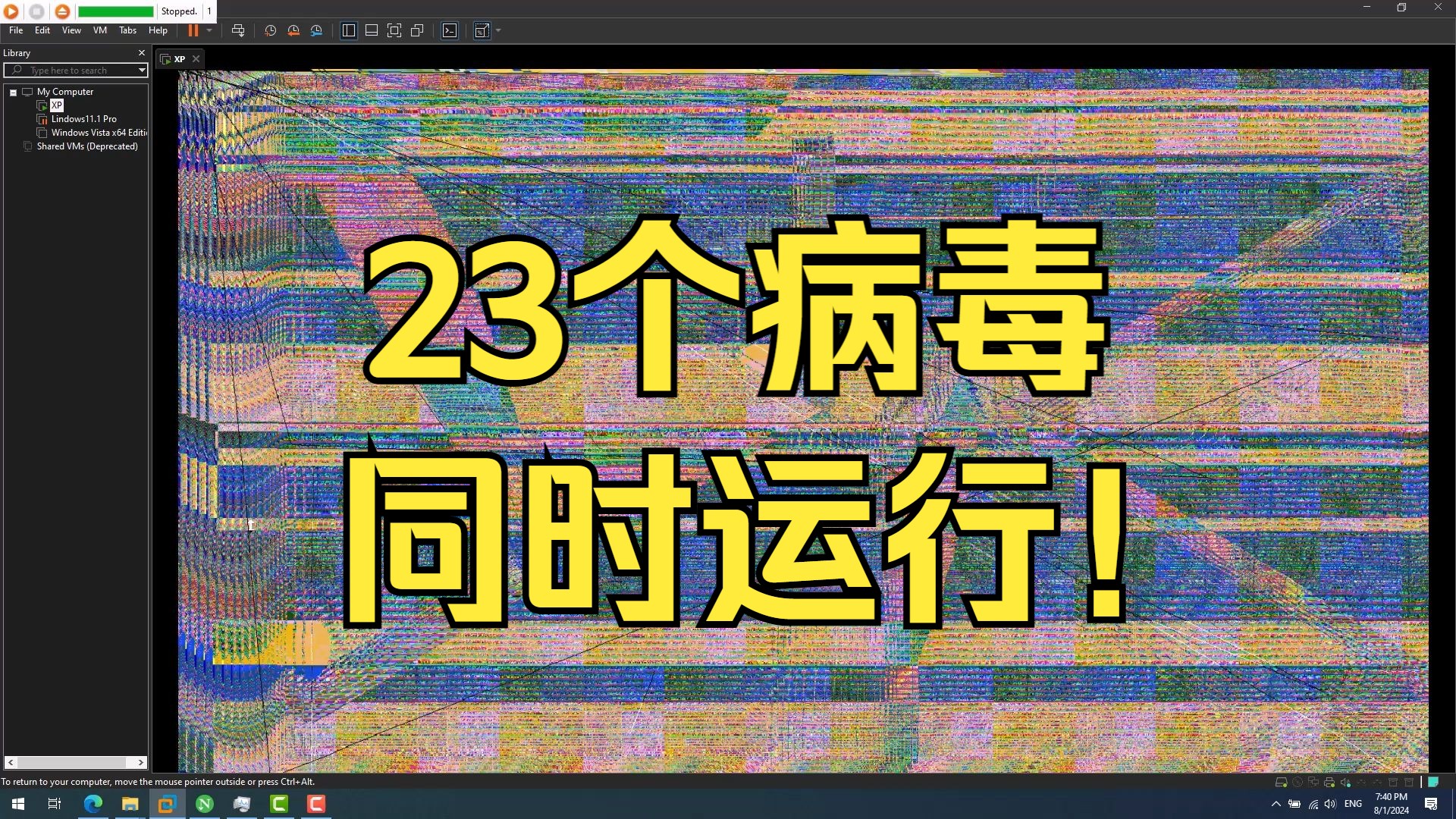 【病毒大乱斗】第二届震撼来袭!你可曾见过多达23个病毒同时在电脑...
