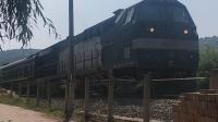 HXN50397牵引西安到榆林7006次列车