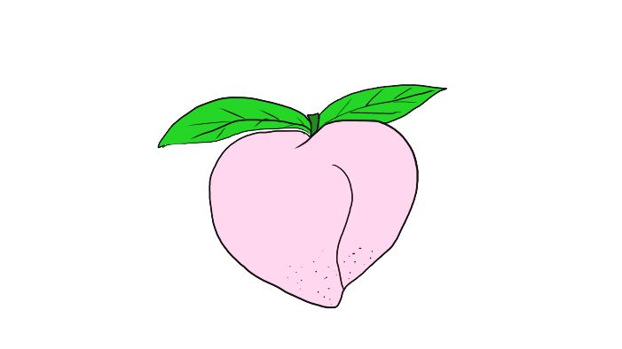 几笔画只水果桃子,轻松学习简笔画,育儿早教,亲子绘画教程