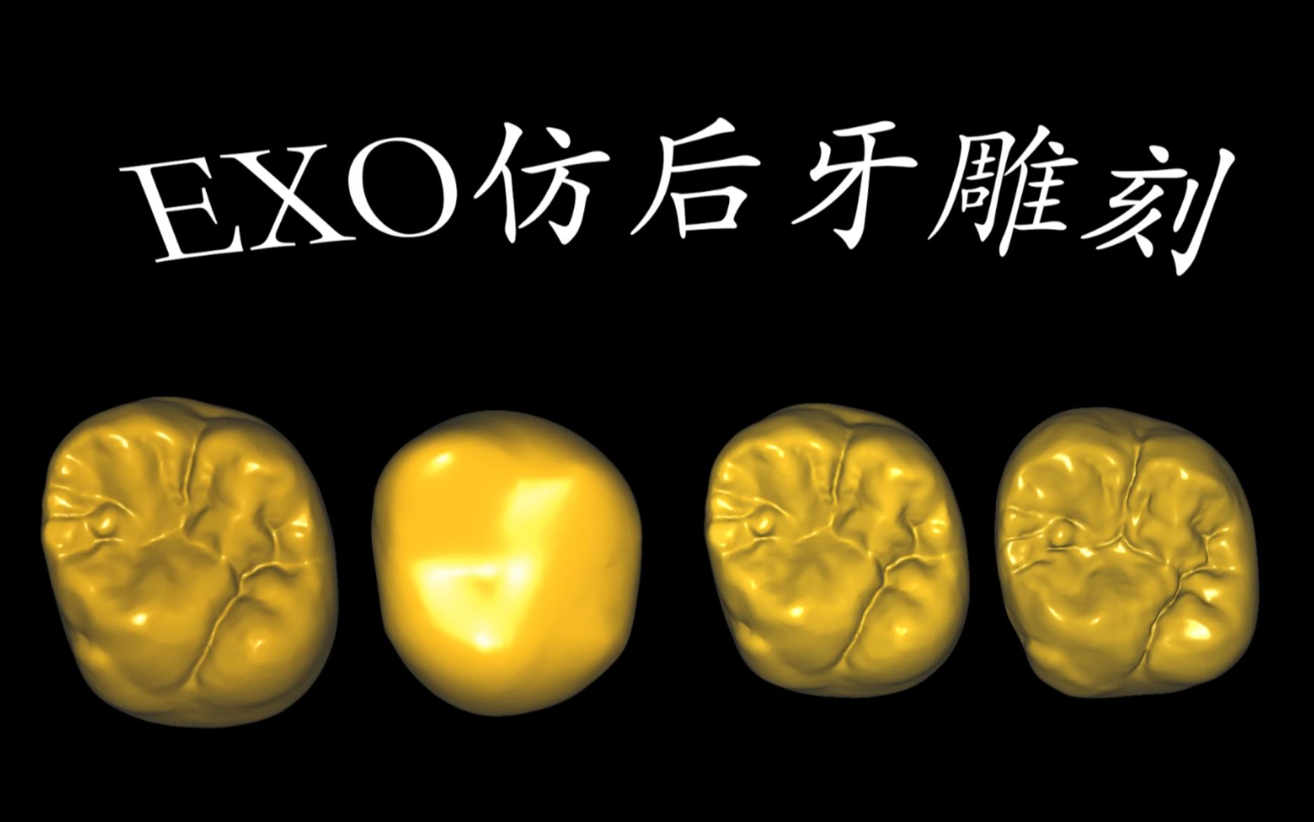 EXO练习 仿后牙雕刻