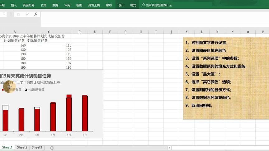 5分钟，教你制作销售任务完成图
