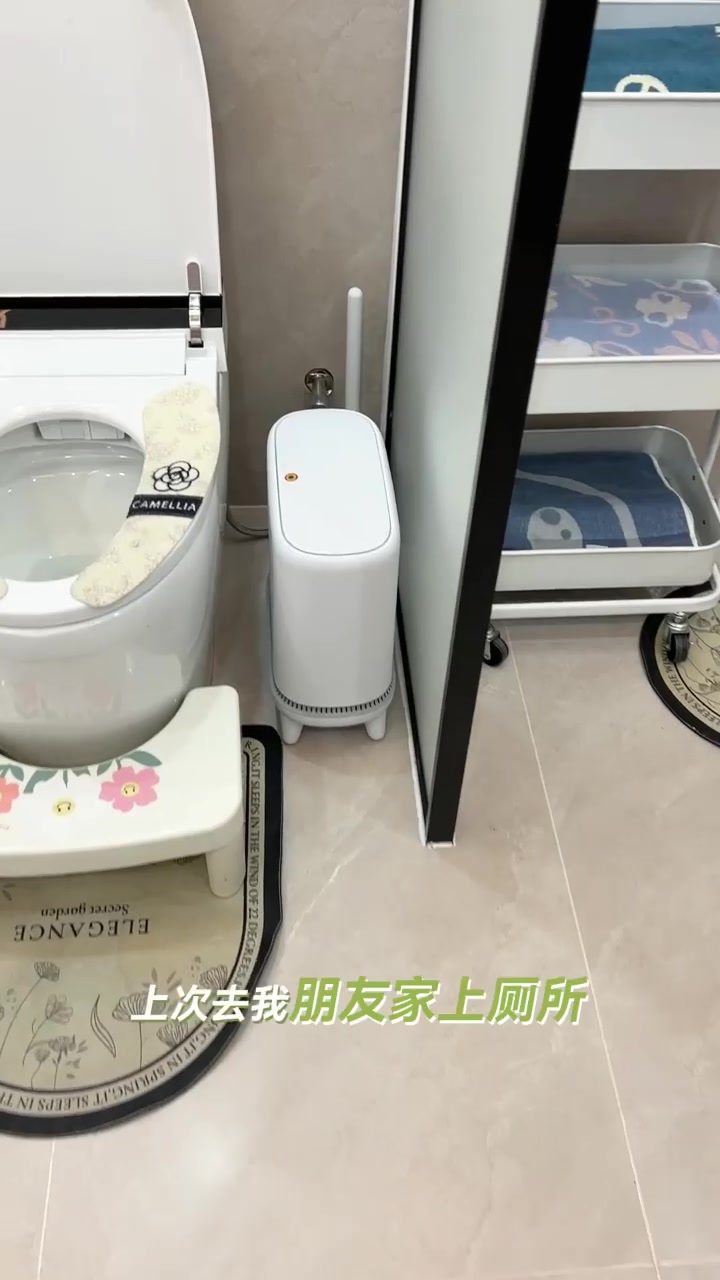 现在这垃圾桶比电动的都好 #好物推荐ߔ� #居家好物 #生活好帮手 #...