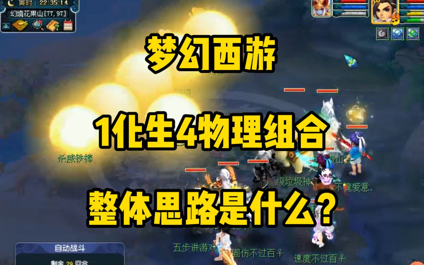 梦幻西游:1化生4物理组合的整体思路是什么?_网络游戏热门视频