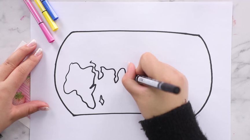 世界地图画法步骤