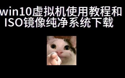 win10虚拟机使用教程和ISO镜像系统下载