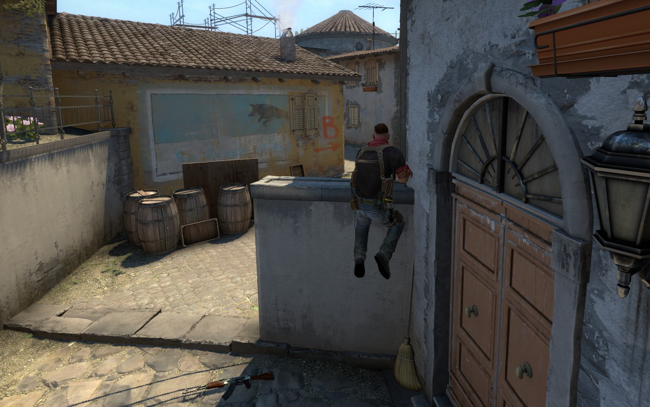 [CS:GO]炼狱小镇白墙的离谱BUG