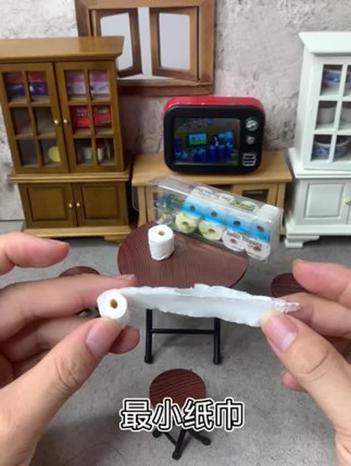 迷你厨房最小纸巾迷你食玩