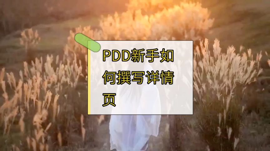 拼多多如何打造详情页文案,新卖家必须,小白课程
