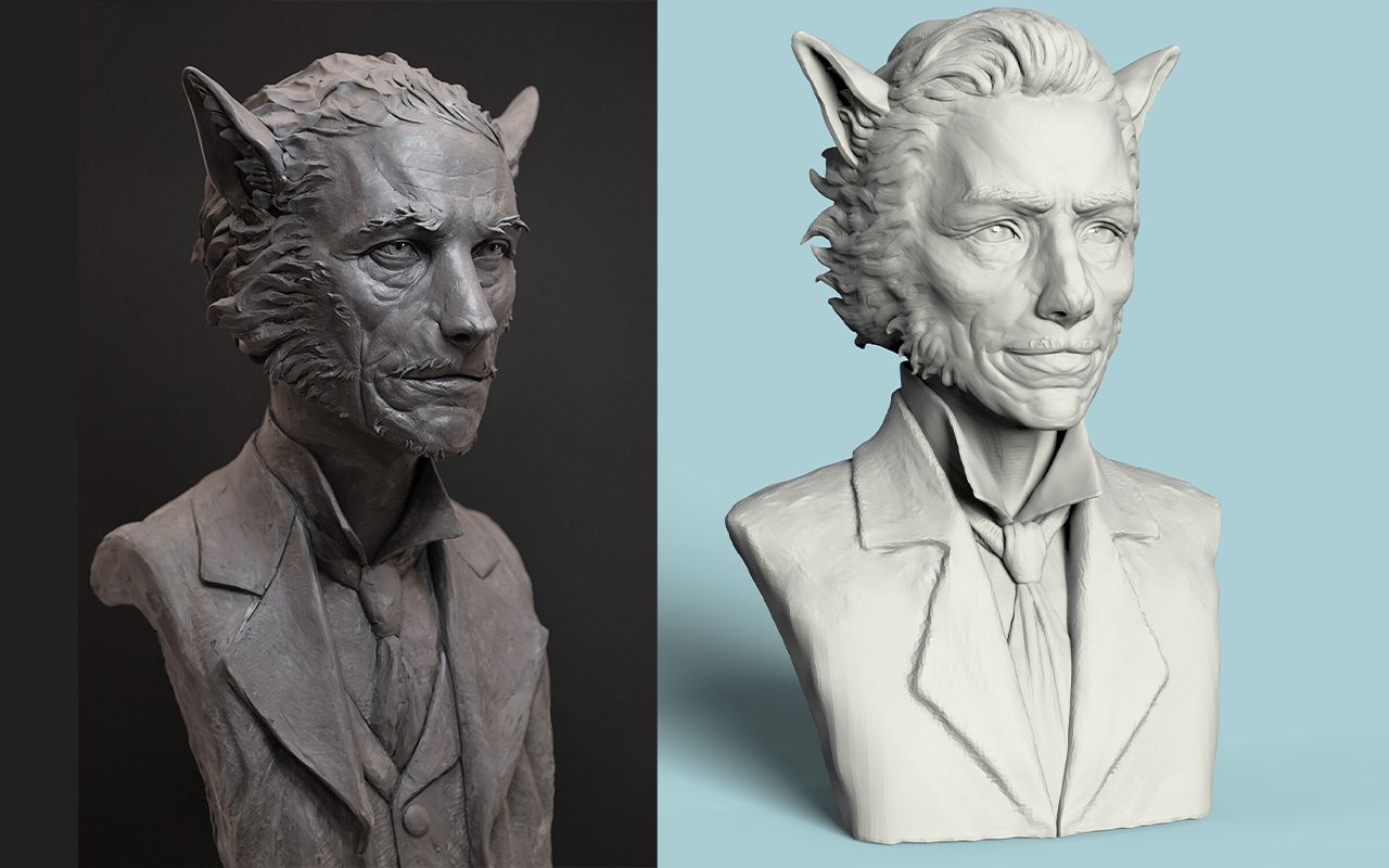 zbrush雕刻教程,风格化兽人角色模型制作,五官 肌肉雕刻教学【ZBrush...