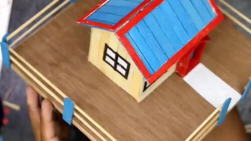 如何用雪糕棒制作迷你房子科技小制作亲子手工动手制作创意手工