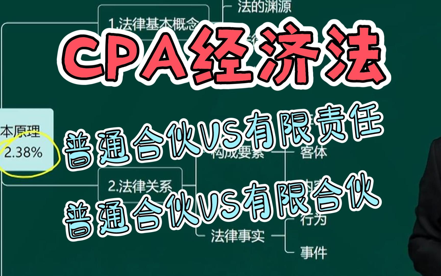 23CPA经济法|章节重点整理(合伙企业)