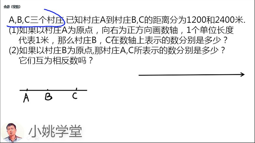 初中七年级数学题,根据原点位置不同,画出数轴,写出点表示的数