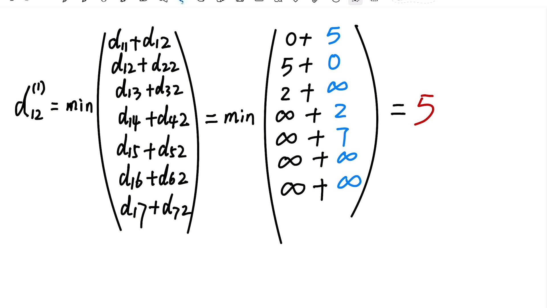 不再一头雾水啦!打开Floyd算法求最短路中间计算过程的黑箱