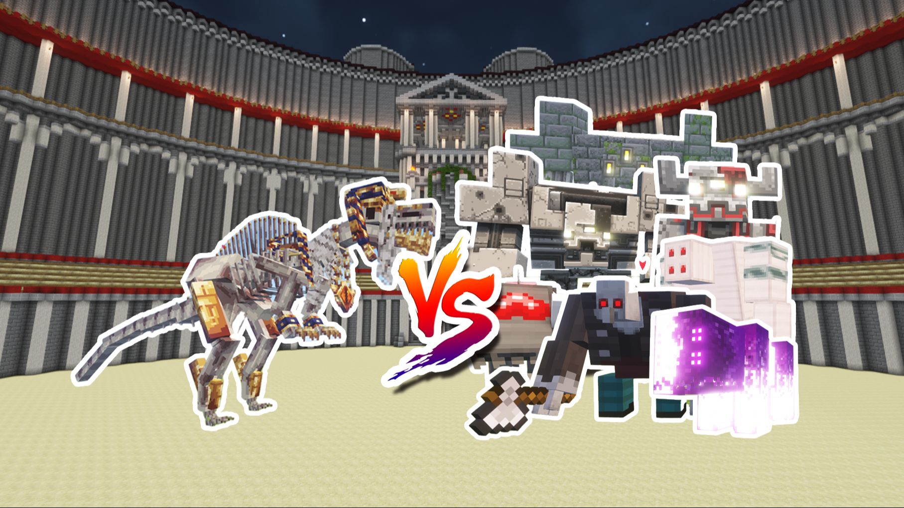 Minecraft (我的世界)远古遗魂 VS 绯红史蒂夫 1.20.1_我的世界_游戏实况