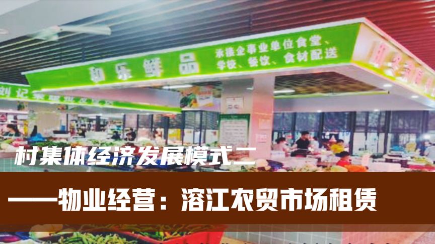 村集体经济发展模式二:缙云县溶江乡建设农贸市场助力乡村振兴!