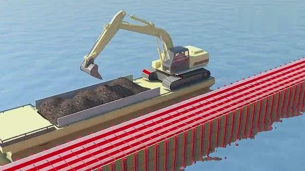 筑岛围堰及双排钢管桩围堰施工技术