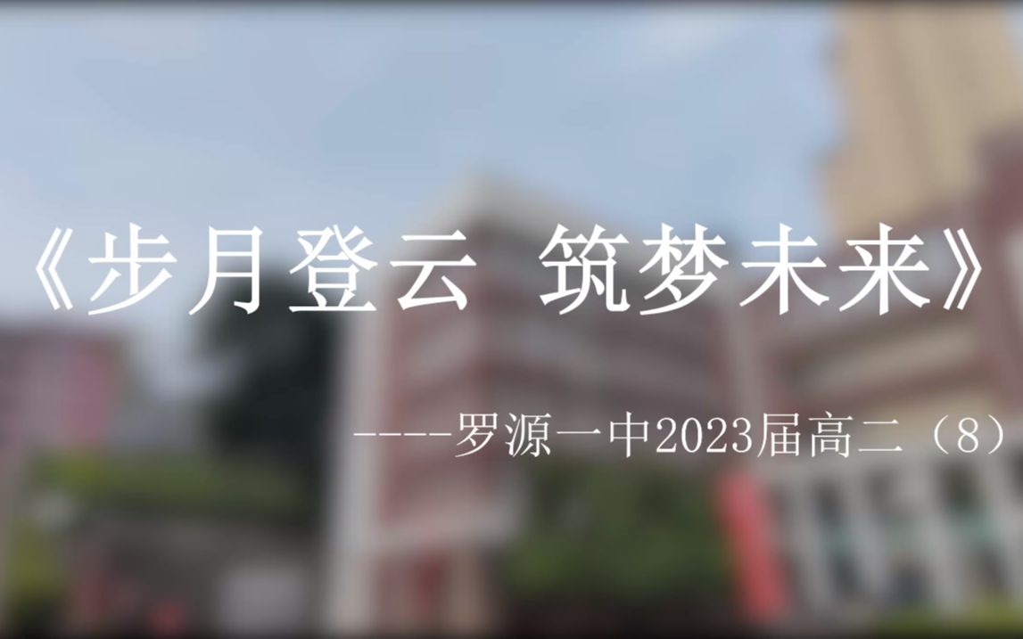 罗源一中2023届高二(8班)班级宣传片