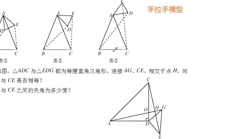小鱼老师上线:中考必备的几何模型之手拉手模型