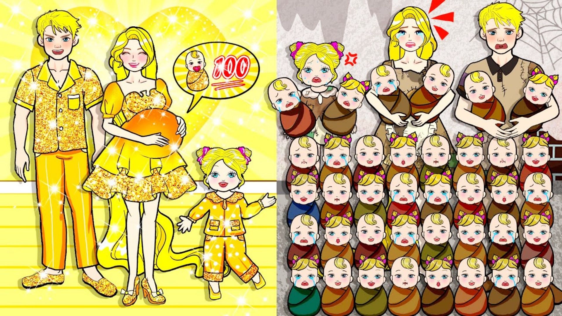 剪纸动画:拥有100个宝宝的家庭,会有什么不一样的生活方式?