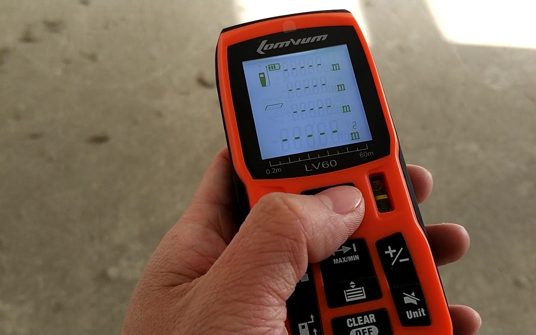 入手一个激光测距仪,测量距离面积和体积非常方便